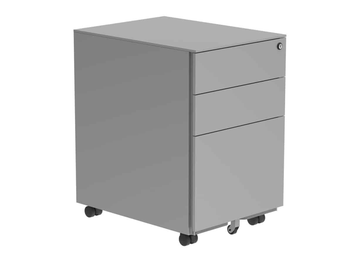 Steel Mobile Under Desk Office Storage Unit - Elm Workspace